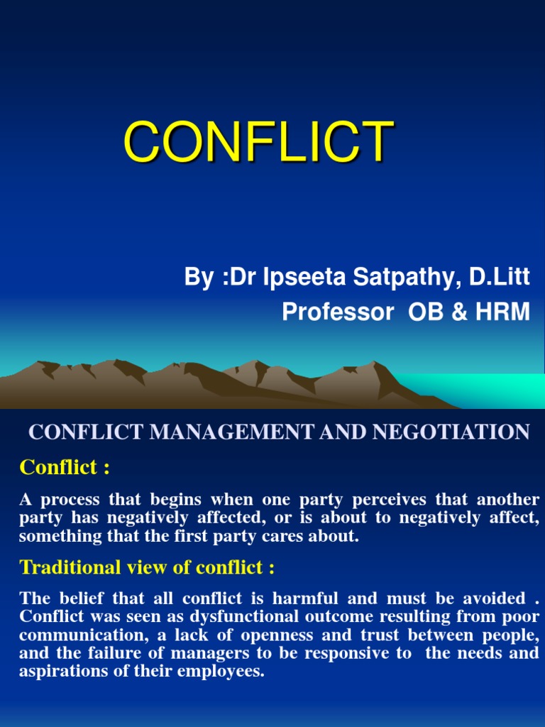 Conflict Management Strategies | PDF | Bargaining | Negotiation