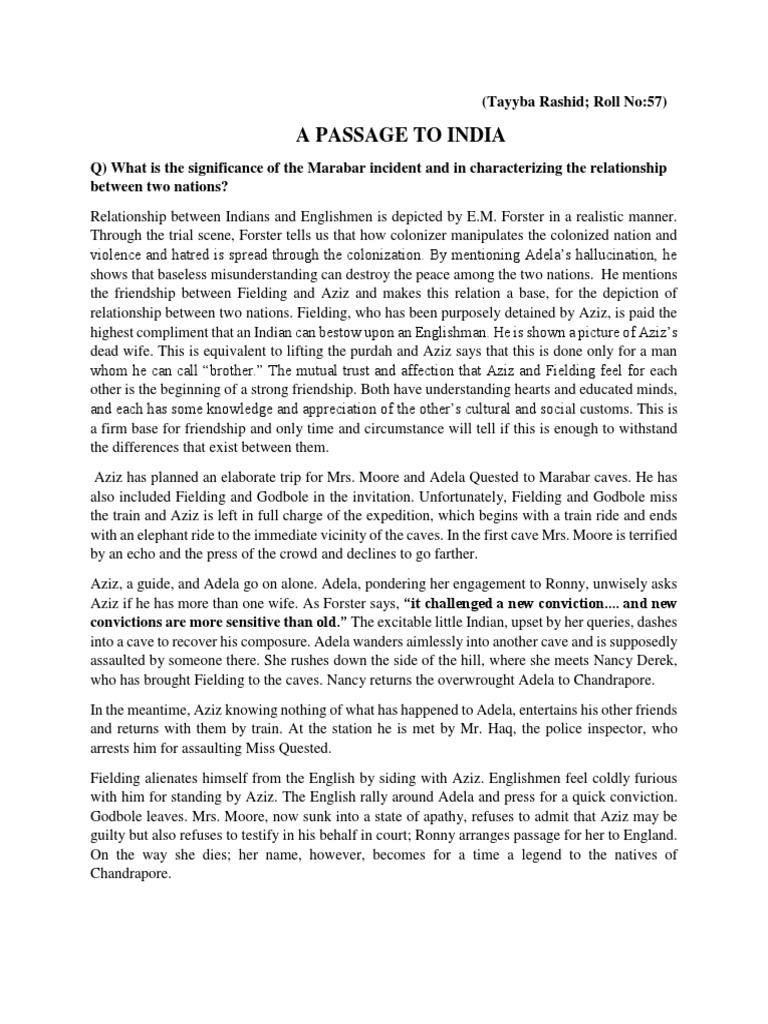 A Passage To India | PDF