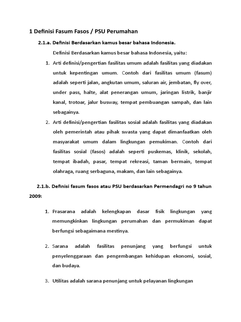 1 Definisi Fasum Fasos | PDF | Sains & Matematika