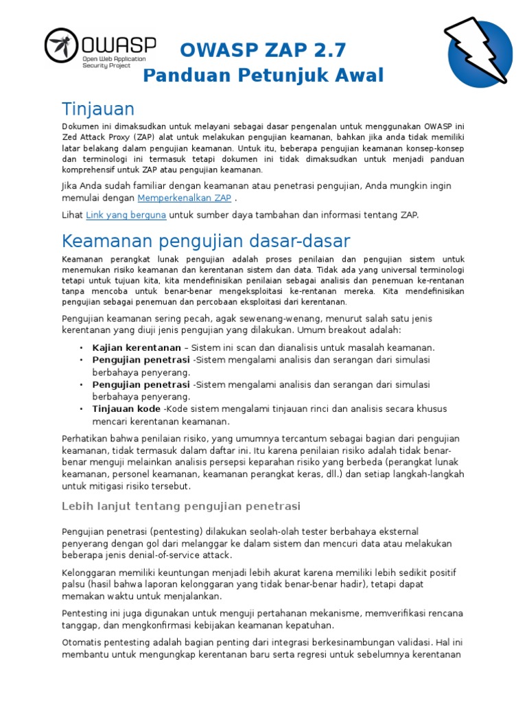 Tutorial Owasp Zap | PDF