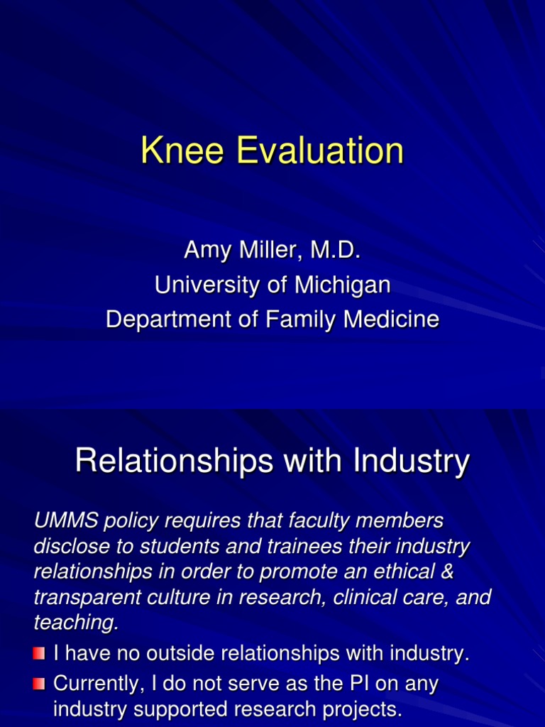 Knee+Evaluation 1 - 1 | PDF | Knee | Musculoskeletal System