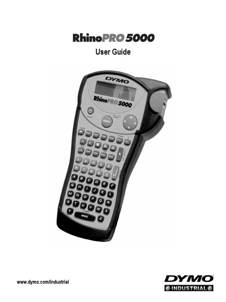 Rhinopro 5000 | PDF | Printer (Computing) | Printing