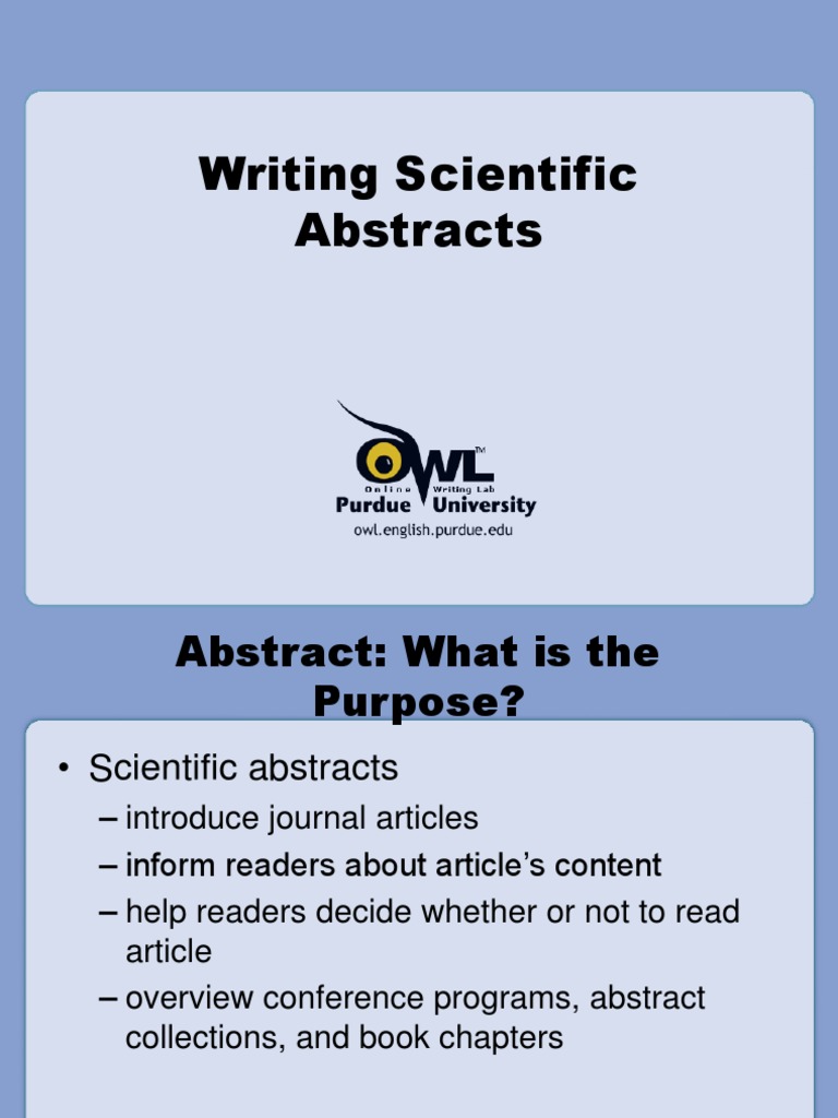 How To Write An Abstract | PDF | Abstract (Summary) | Usability