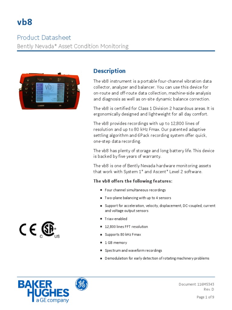vb8 Datasheet | PDF | Decibel | Sampling (Signal Processing)