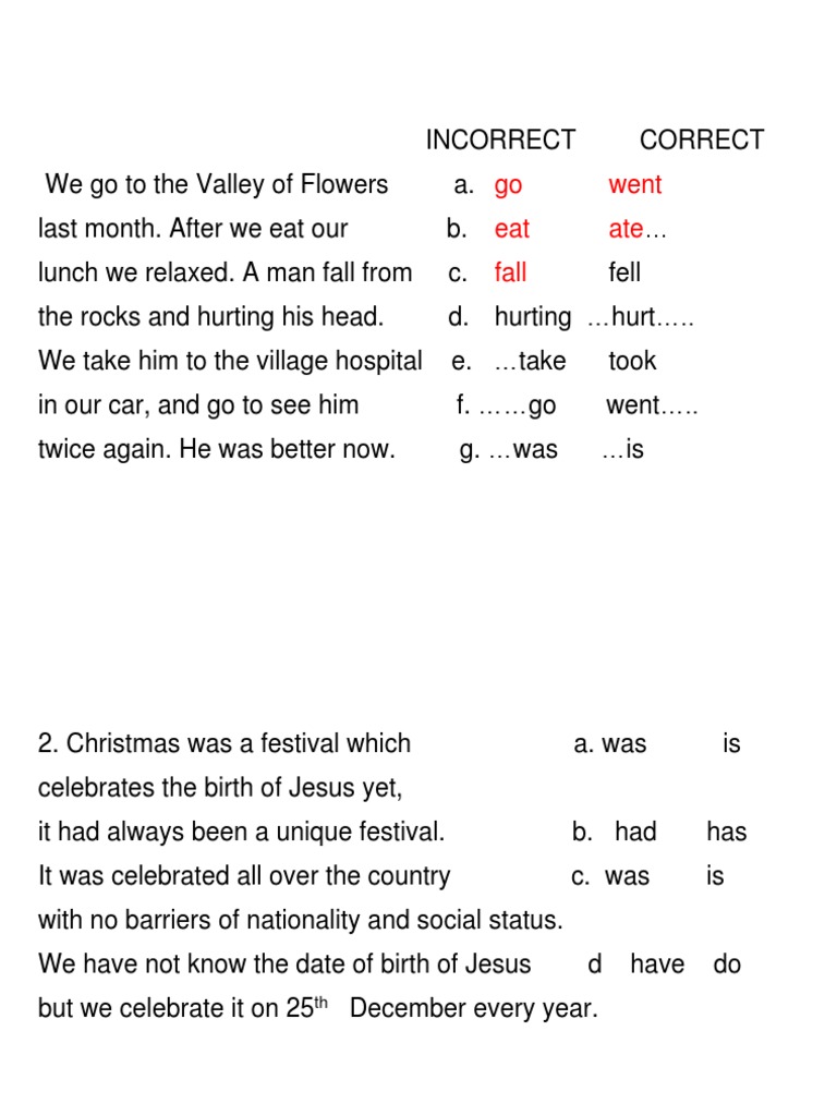 Correcting Common English Errors | PDF