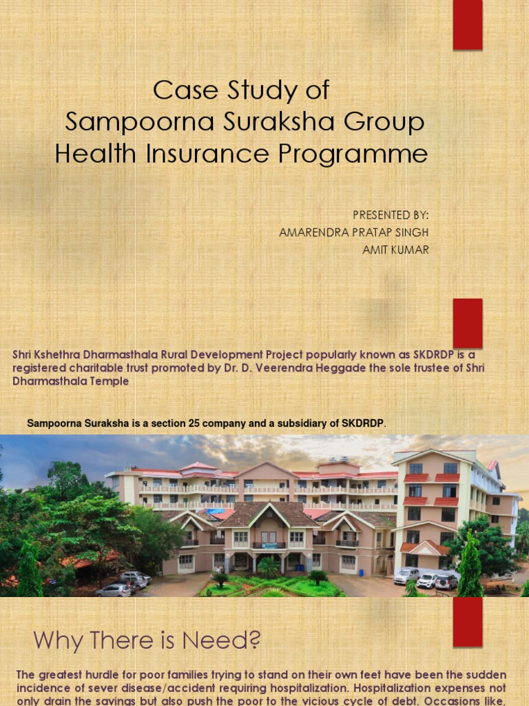 Case Study of Sampoorna Suraksha Group Health Insurance Programme | PDF ...
