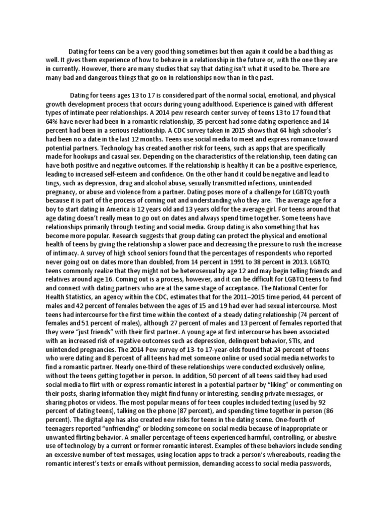 Argumentative Essay | PDF | Domestic Violence | Adolescence