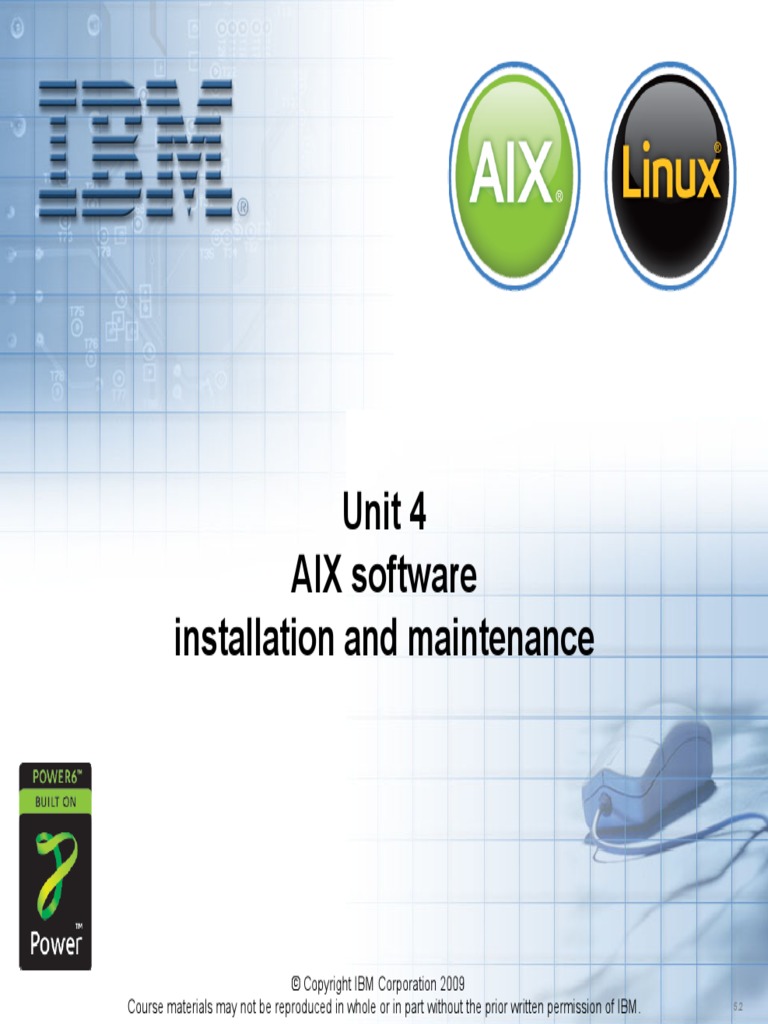 Unit 4 AIX Software Installation and Maintenance | Download Free PDF ...