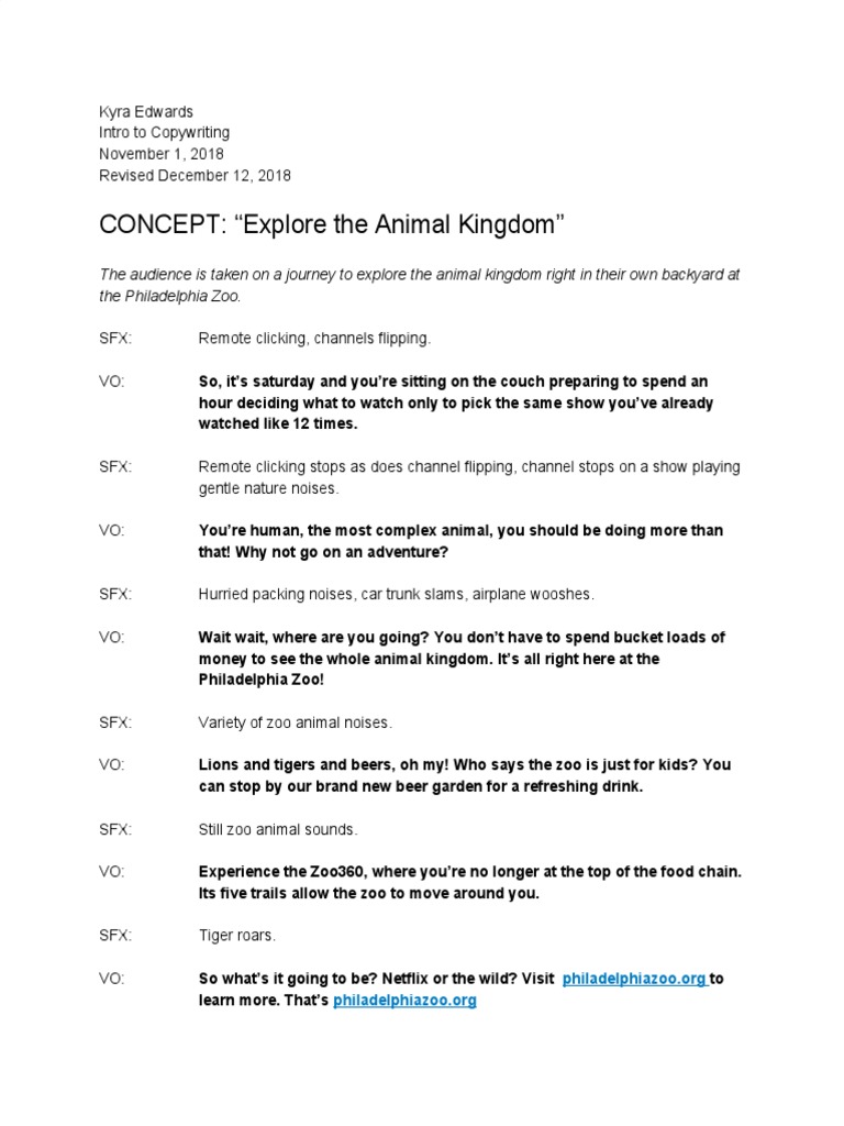 Explore The Animal Kingdom | PDF