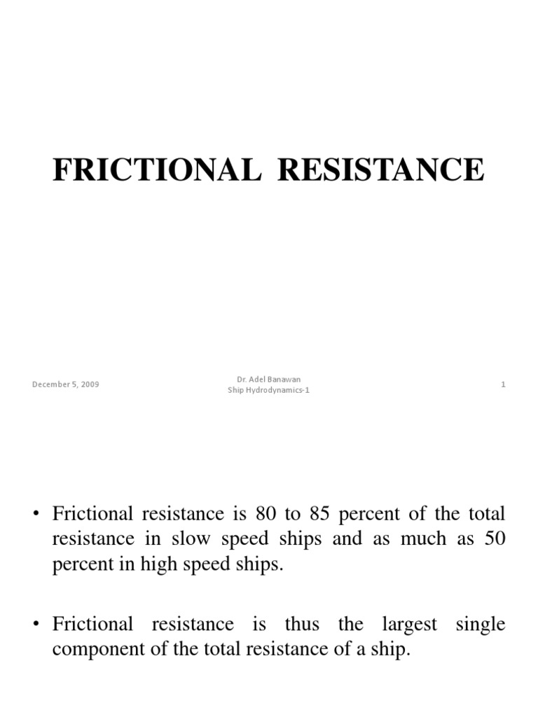 4 Frictional Resistance | PDF | Boundary Layer | Friction