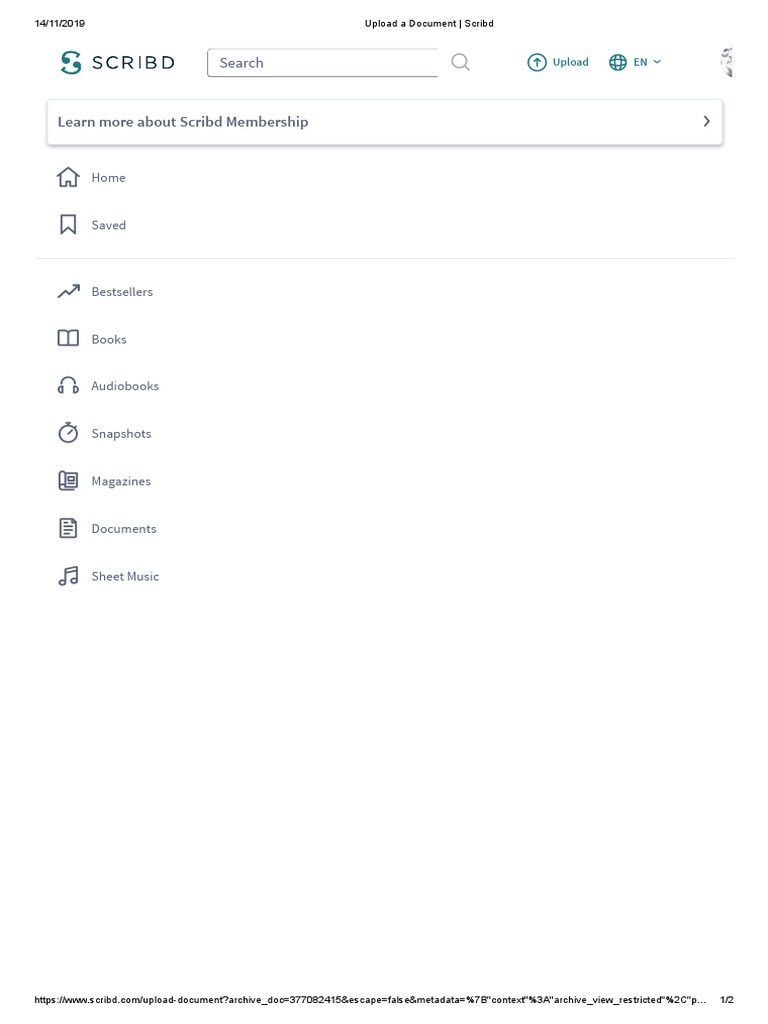 Upload A Document - Scribd | PDF | Scribd | Software