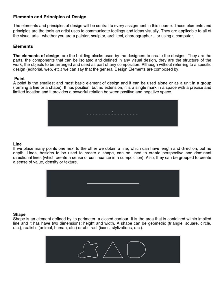 Elements and Principles of Design. | PDF | Composition (Visual Arts ...