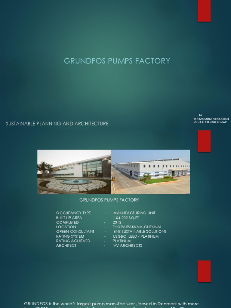 Grundfos Pumps Factory | PDF | Green Building | Leadership In Energy ...