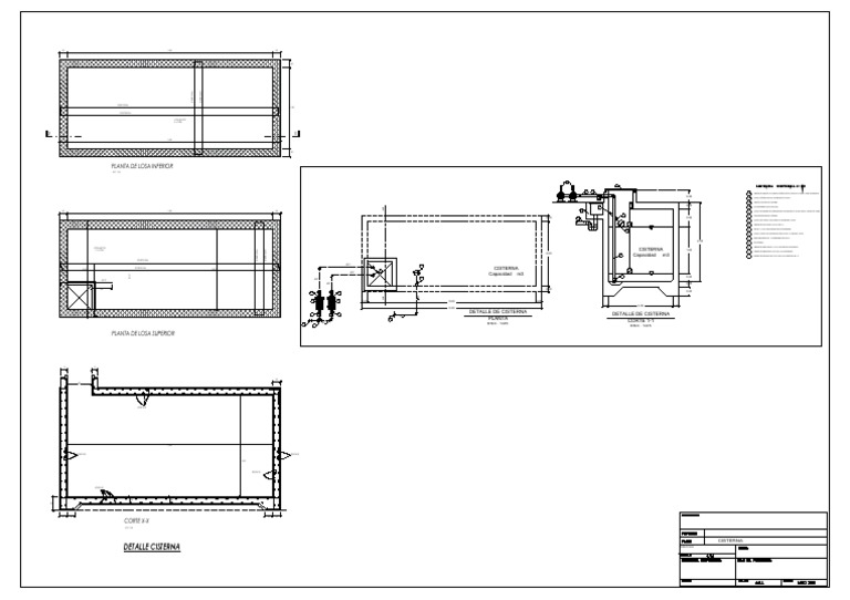 Cisterna-Plano Tipico PDF | PDF