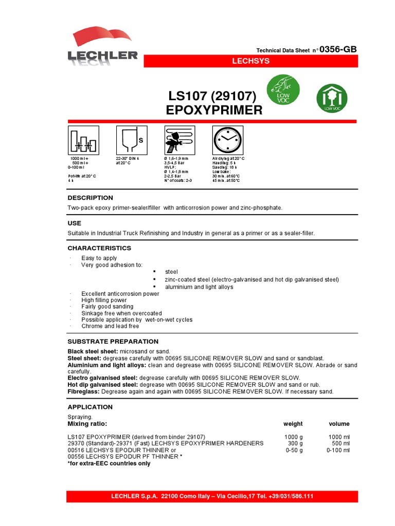 Lechler Epoxy Primer | PDF | Procedural Knowledge | Business Process