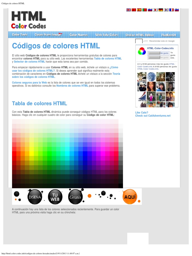 Codigos de Colores PDF | PDF | HTML | Áreas de informática