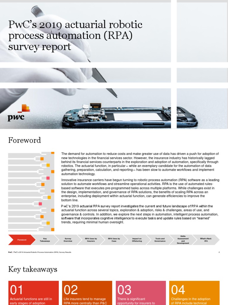 Insurance Rpa Survey Report | PDF | Automation | Actuarial Science