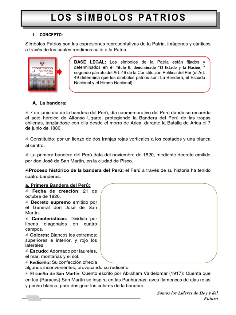 Simbolos Patrios 1 PDF | PDF | Bandera | Símbolos nacionales