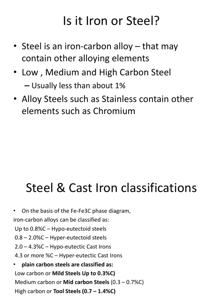 Classification of Steel | PDF | Steel | Stainless Steel