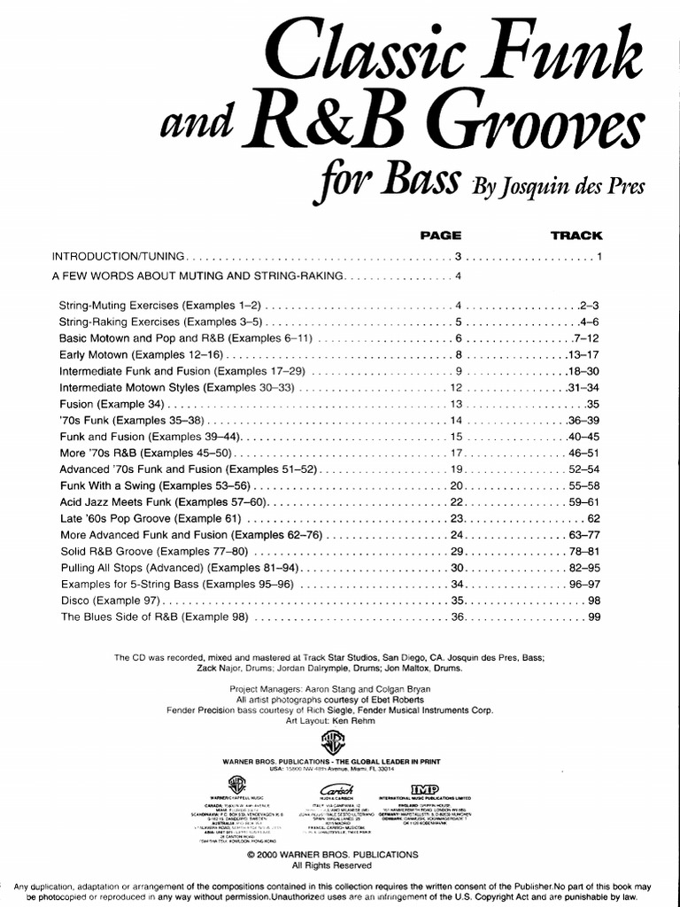 Classic Funk Bass | PDF
