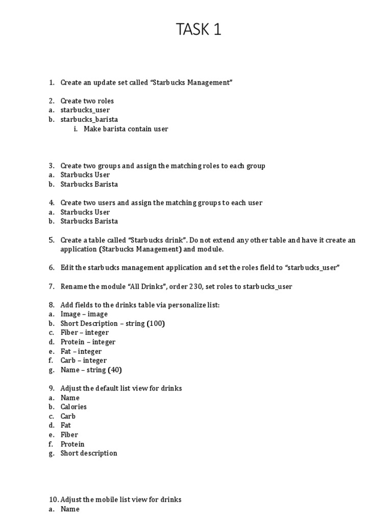 Starbucks Task | PDF | Microsoft Excel | Computer Programming