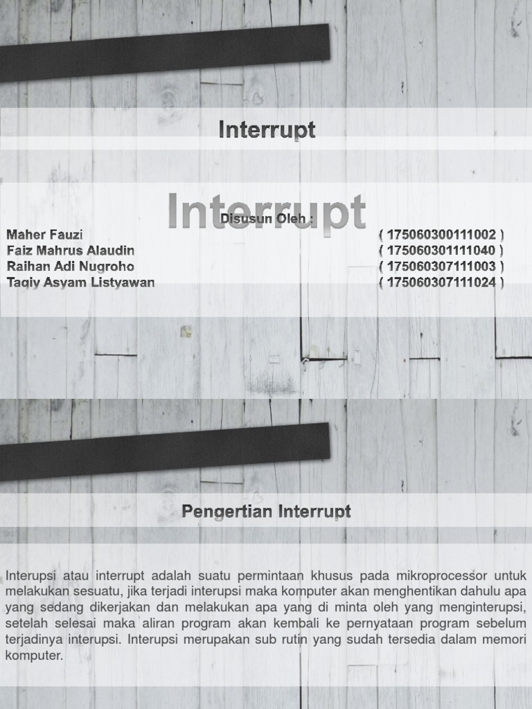 Interrupt | PDF