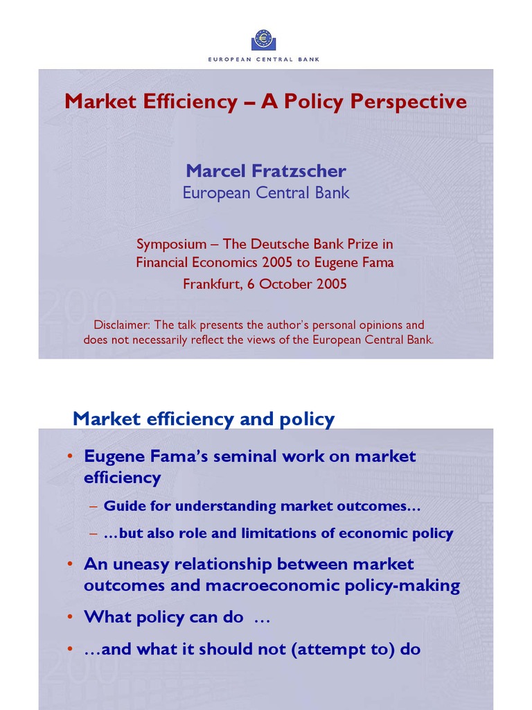 Fama DB Prize Market Efficiency October 2005 | Download Free PDF ...