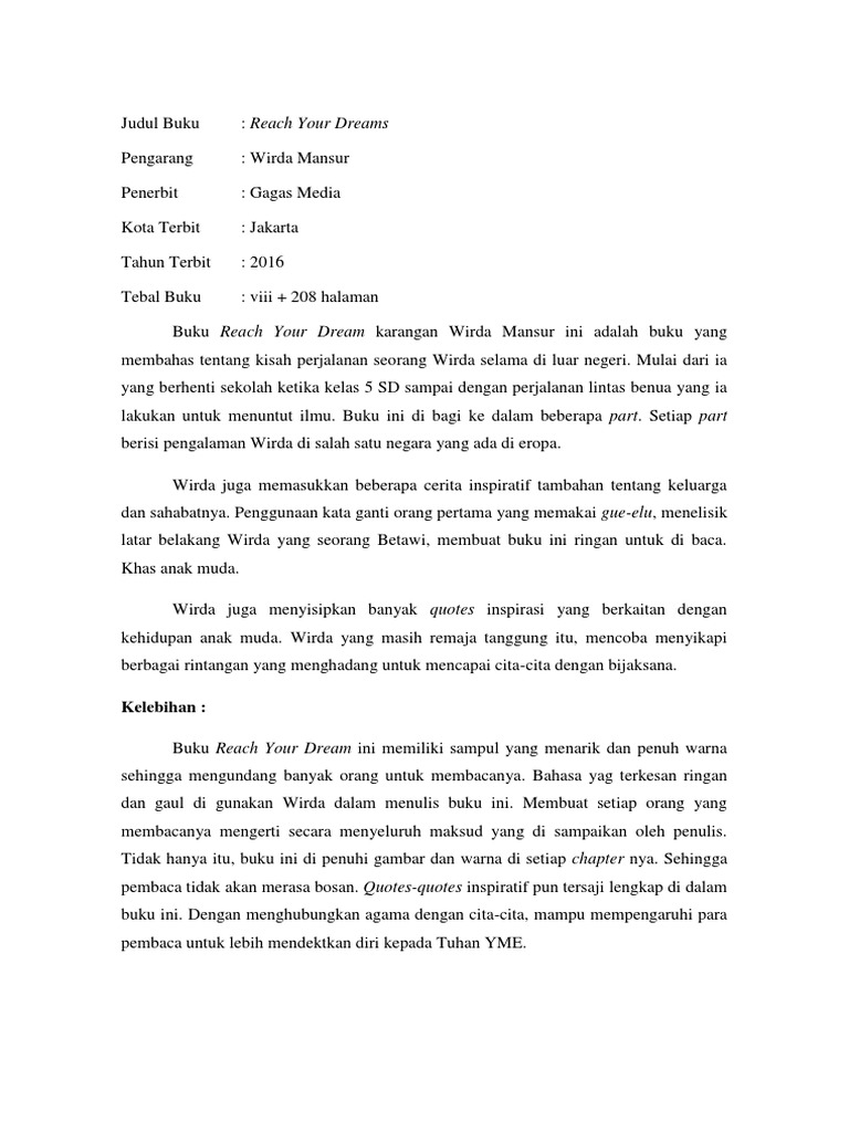 Buku Inspiratif Remaja Wirda | PDF