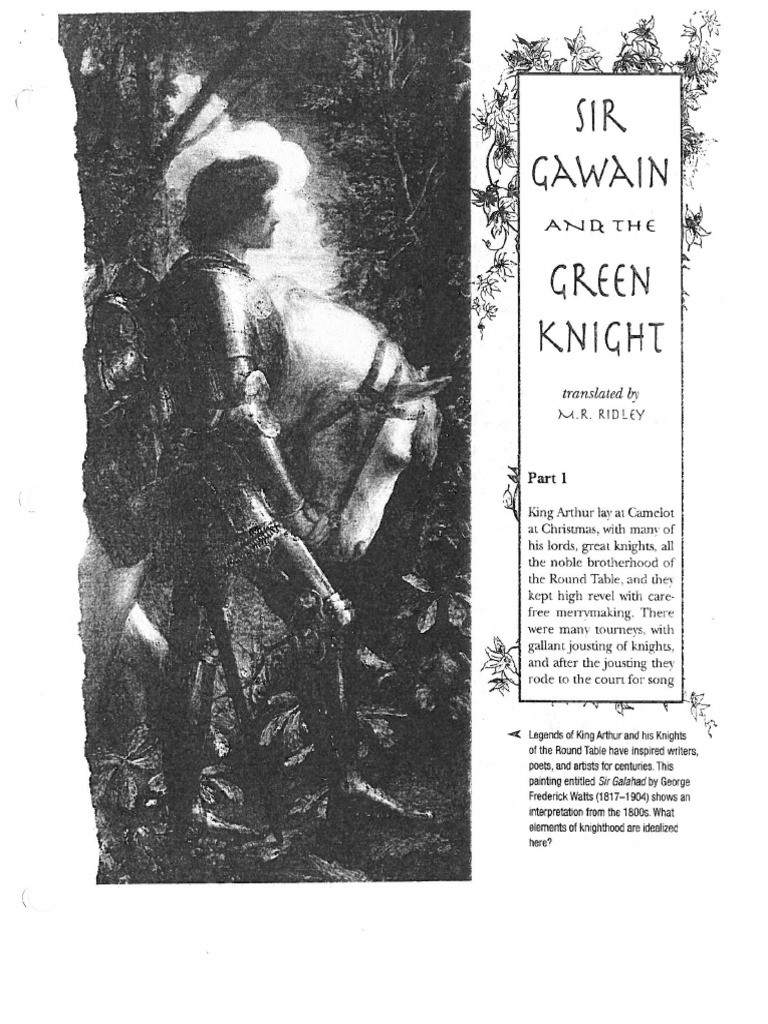 Sir Gawain and The Green Knight (Translated by M. R. Ridley) | PDF