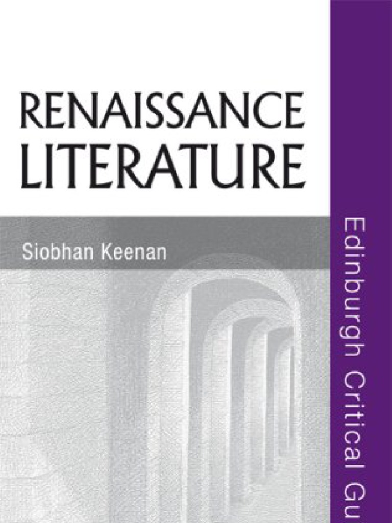 Renaissance Literature (Edinburgh Critical Guides To Literature) | PDF ...