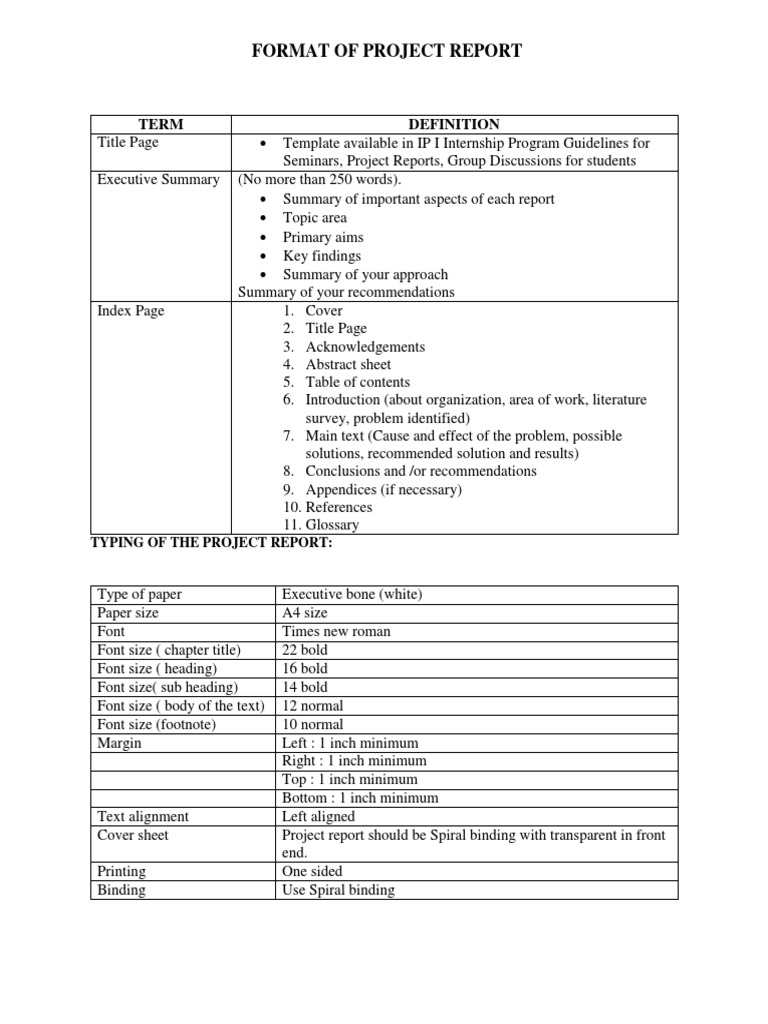 Preparation of Project Report | PDF | Abstract (Summary) | Printing