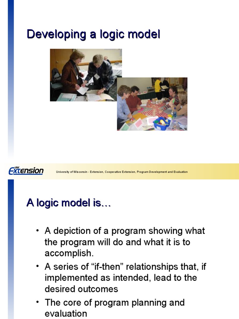Developing A Logic Model | PDF | Evaluation | Attitude (Psychology)
