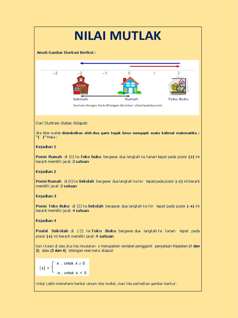 Definisi Dan Bentuk NIlai Mutlak | PDF | Metode & Bahan Ajar