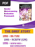 Gender Mainstreaming Evaluation Framework (GMEF) : Its Basic Features ...