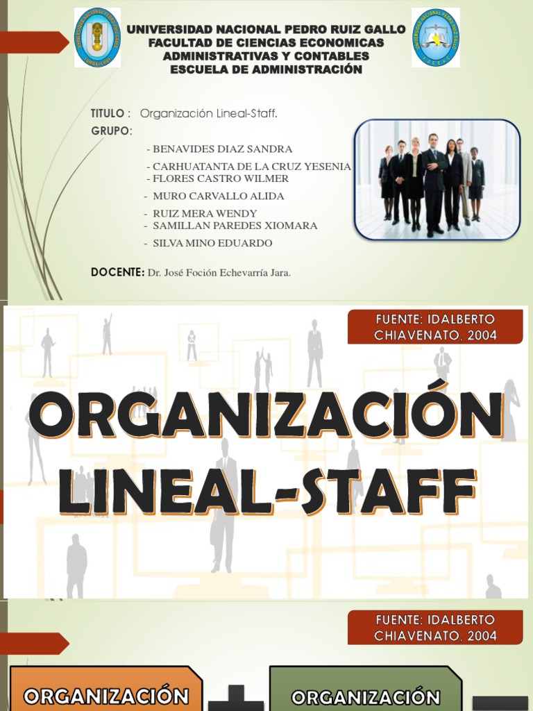 Organización Lineal-Staff | PDF | Gestión de recursos humanos | Marketing