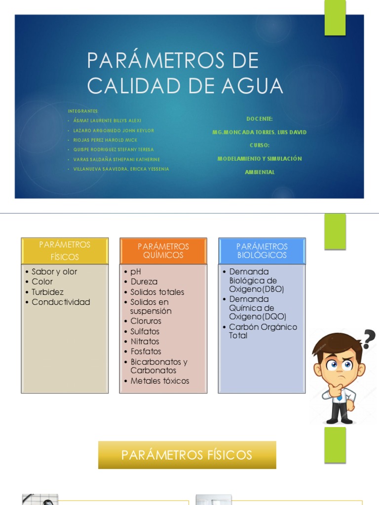 Parámetros de Calidad de Agua | Descargar gratis PDF | Agua | Sal (química)