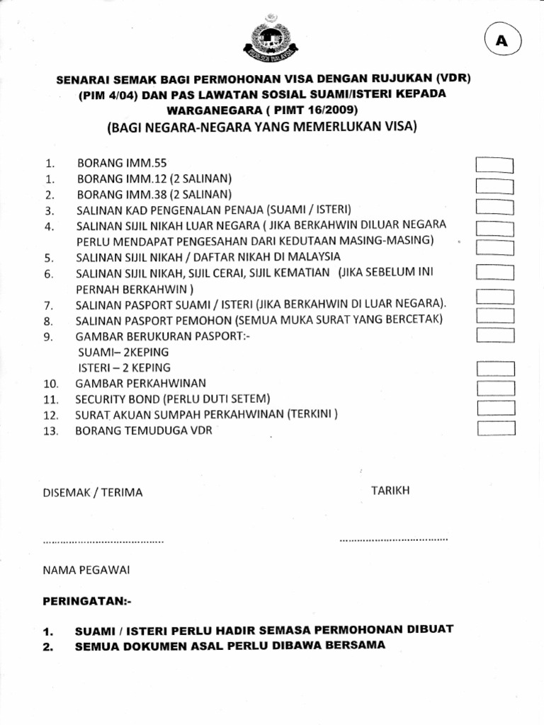 Panduan Mengisi Borang Imm 55 Borang Permohonan Pc Edited Otosection