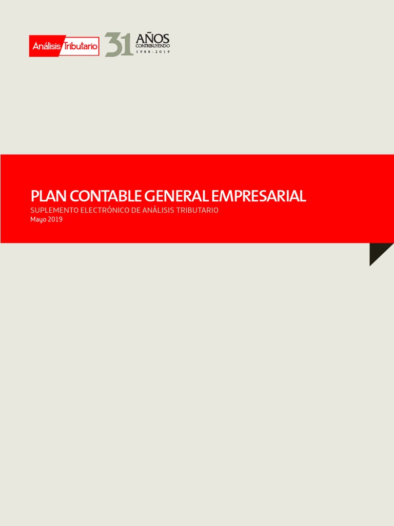 Plan Contable General Empresarial PDF | PDF | normas internacionales de ...