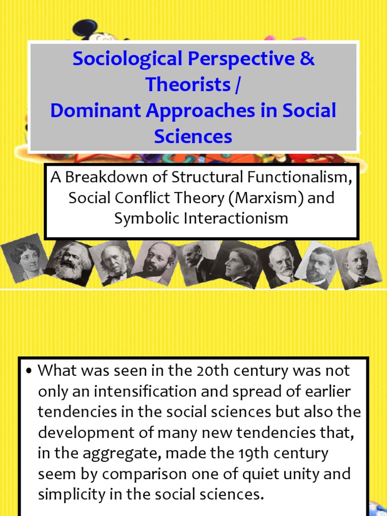 Dominant Approaches and Ideas Part 1 | PDF | Sociology | Émile Durkheim