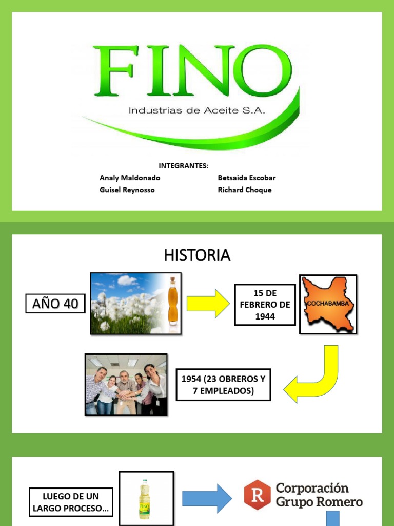 Aceite Fino Oficial | PDF | Bolivia | Marketing