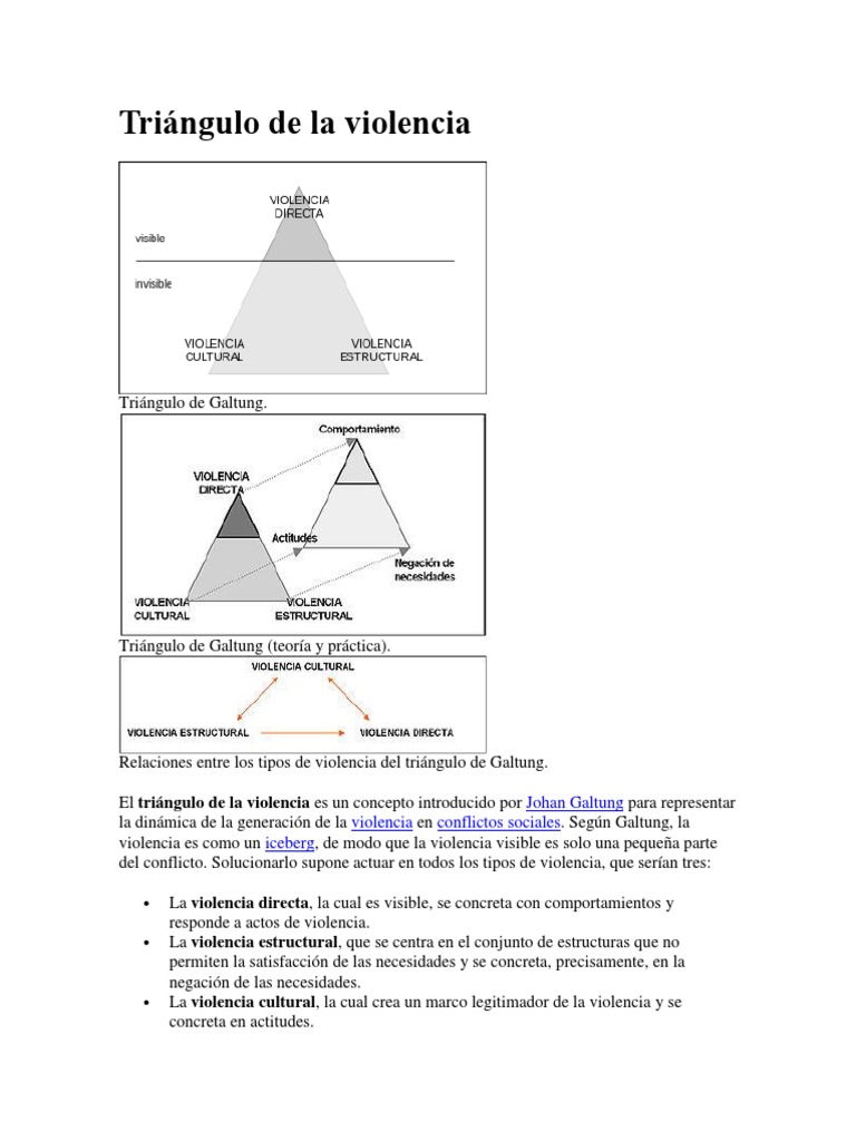 Triángulo de La Violencia Sexto | PDF | Violencia | Estratificación social