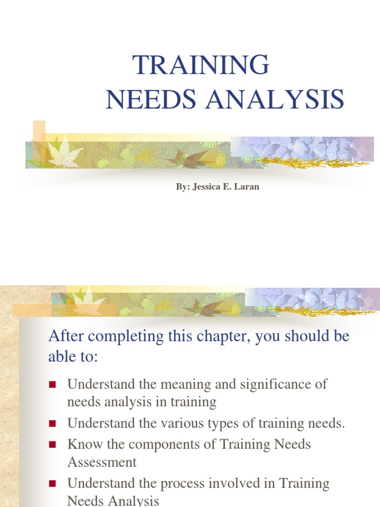 A Comprehensive Guide to Training Needs Analysis | PDF | Employment | Learning