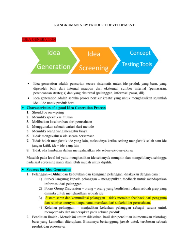 Pengembangan Produk Baru | PDF | Bisnis