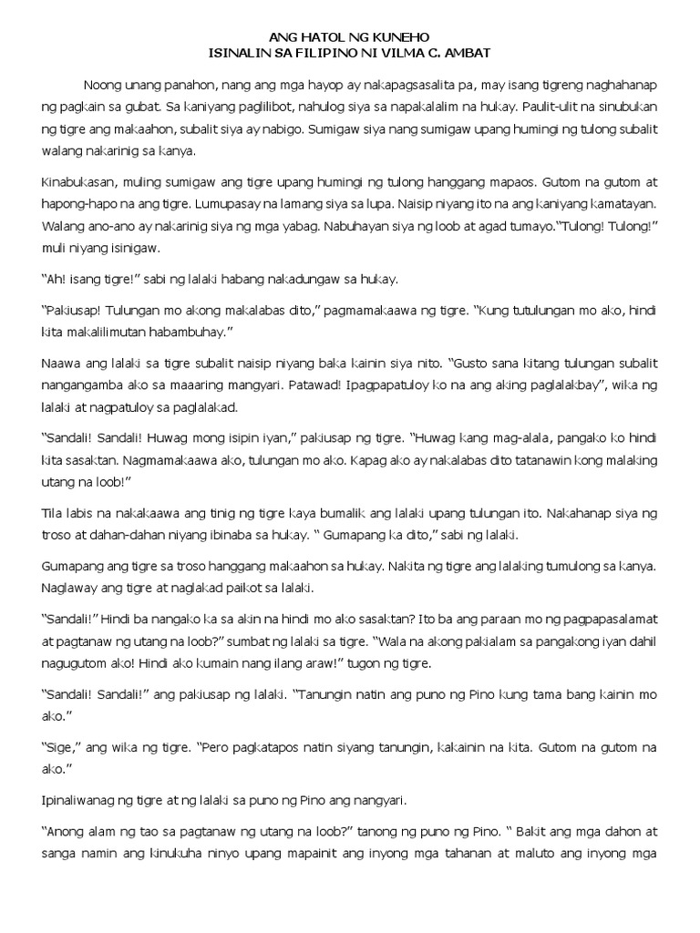 Ang Hatol NG Kuneho | PDF