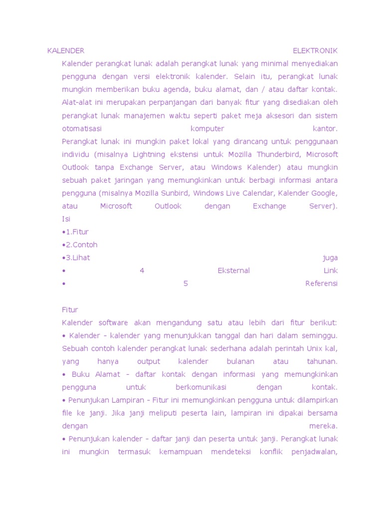 Kalender Elektronik | PDF