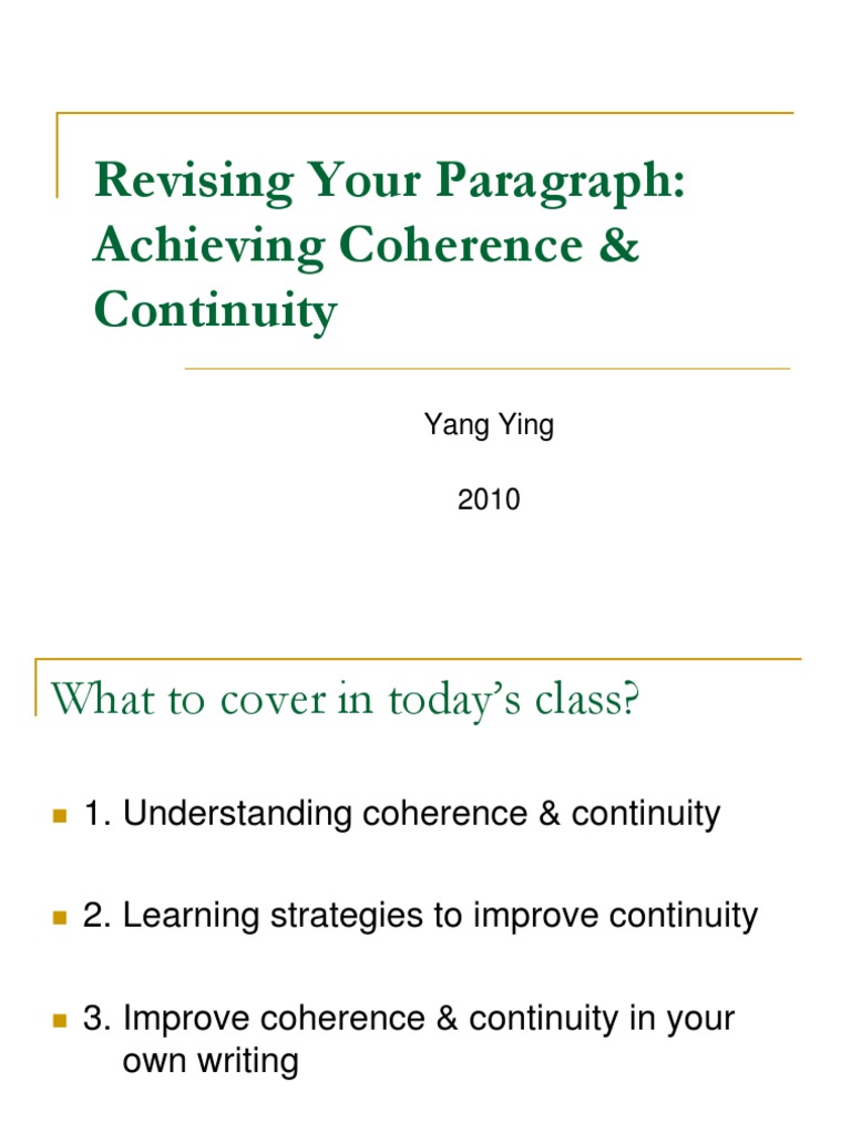 2010 Coherence and Continuity Paragraph For ES1000 | PDF | Project Gemini | Extravehicular Activity