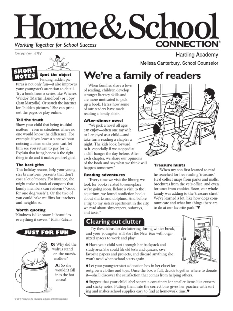 December 2019 Home and School Connection | PDF