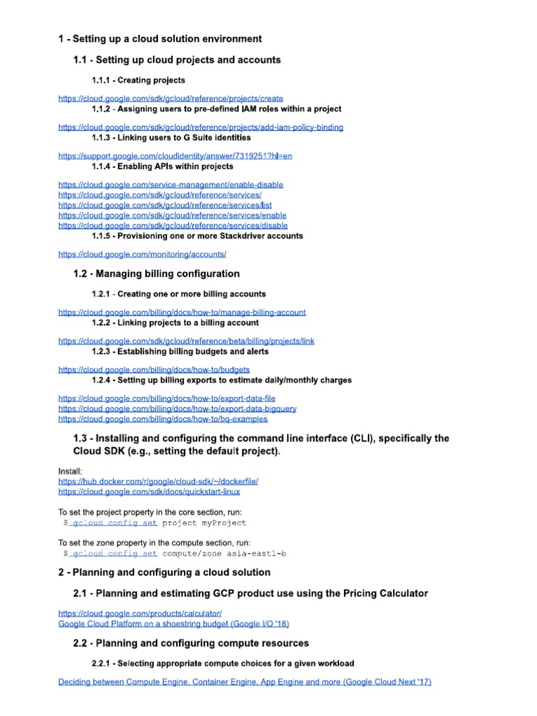 GCP Associate Guide | PDF