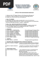 Minutes of Lupon Tagapamayapa | PDF