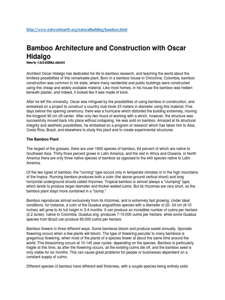 BAMBOO | PDF | Bamboo | Nature
